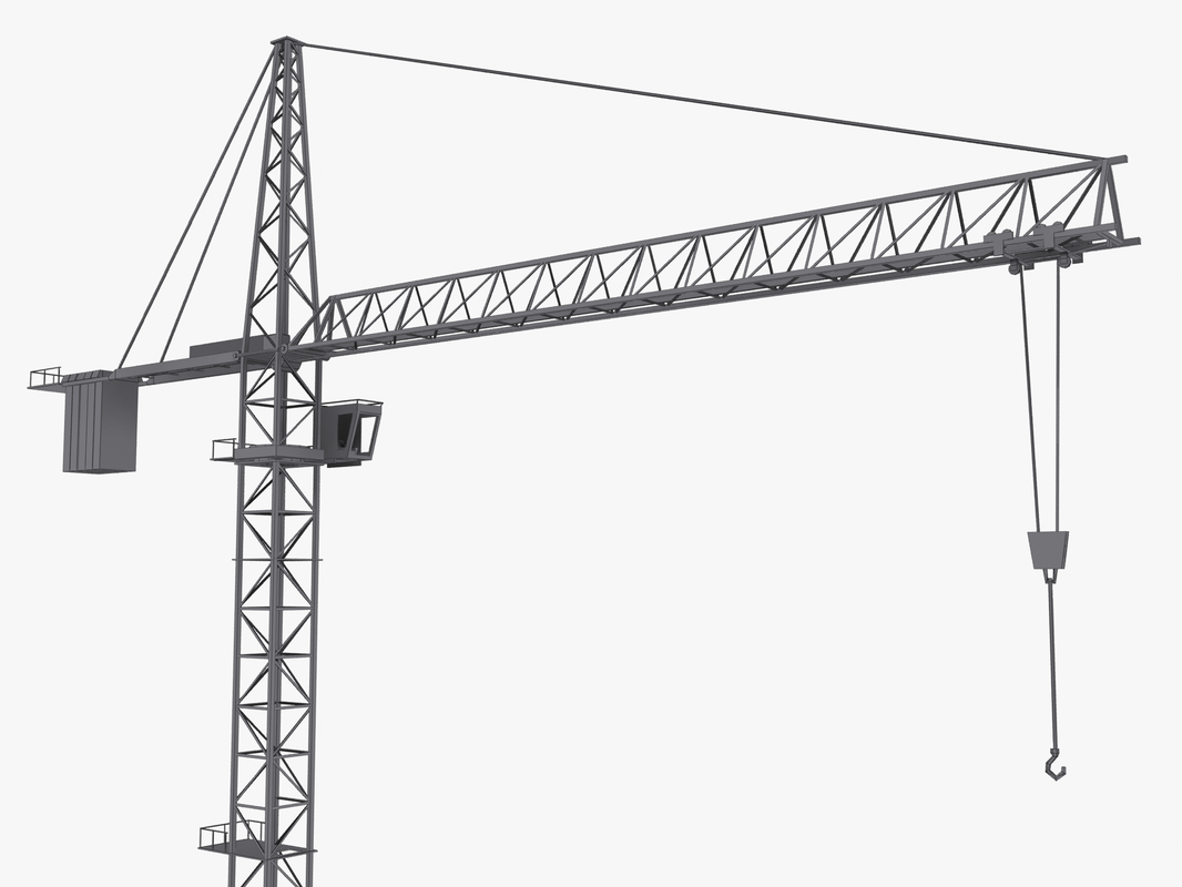 3d construction crane model