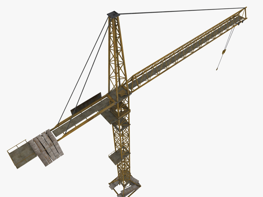 3d construction crane model