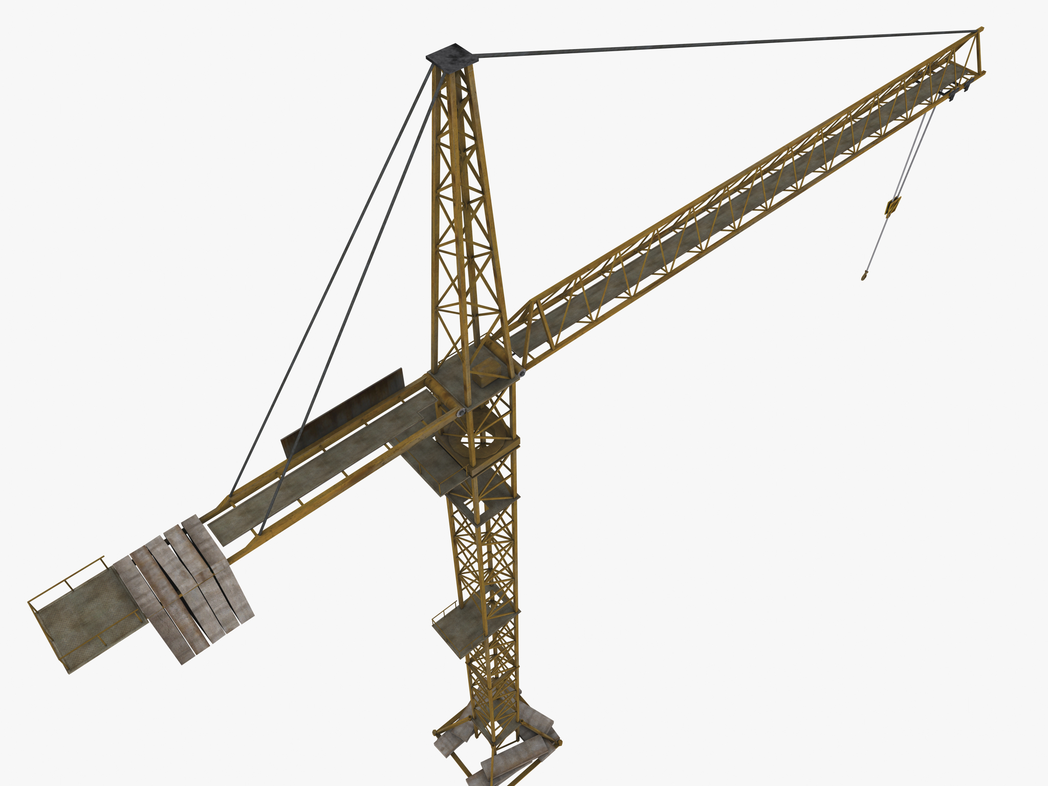 3d construction crane model