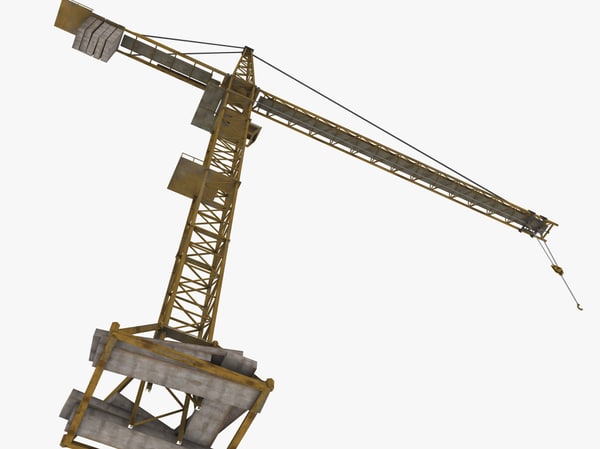 3d construction crane model