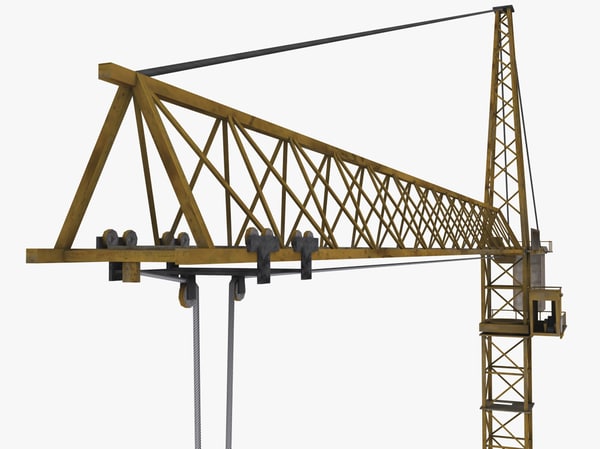 3d construction crane model