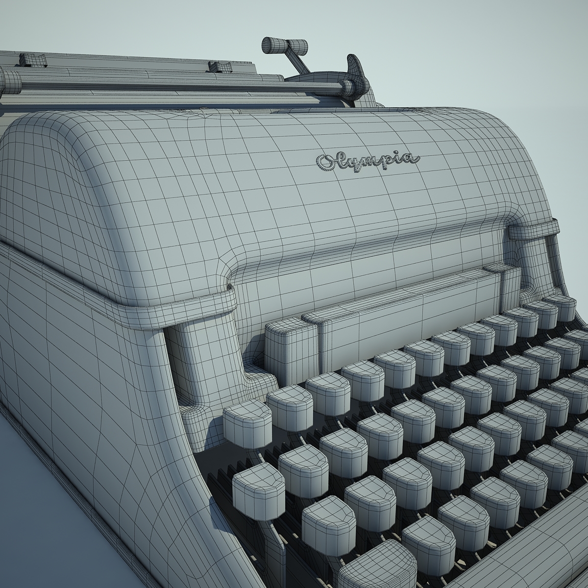 olympia typewriter 3d max
