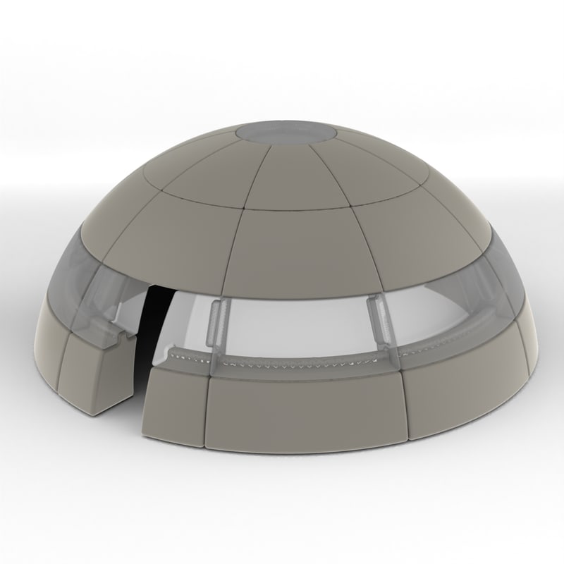 3d dome blocks model