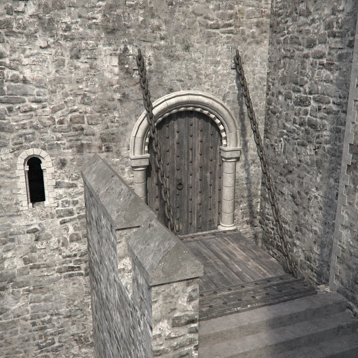 medieval castle 3 3d model