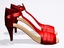 3d red shoes model