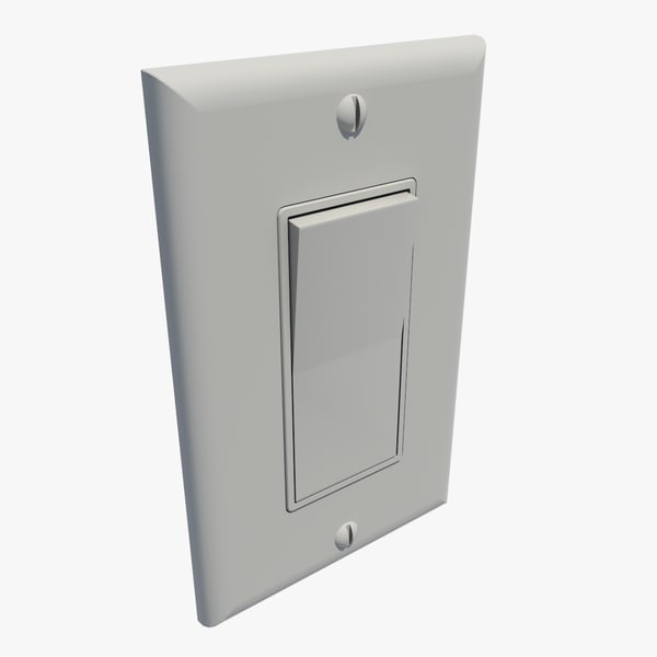 3d light switch model