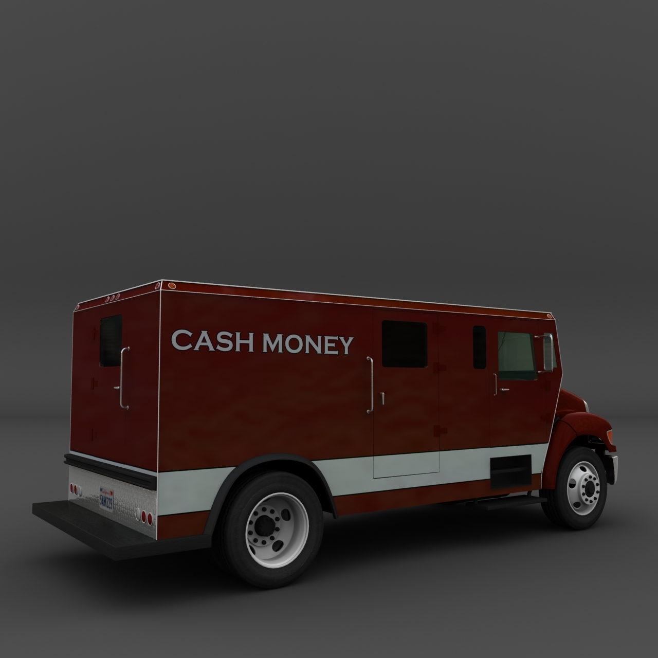 3d armored money truck model