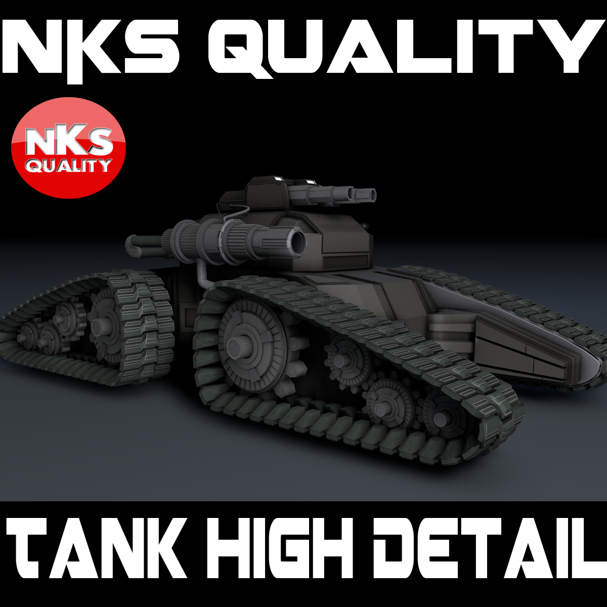 3d tank ev model