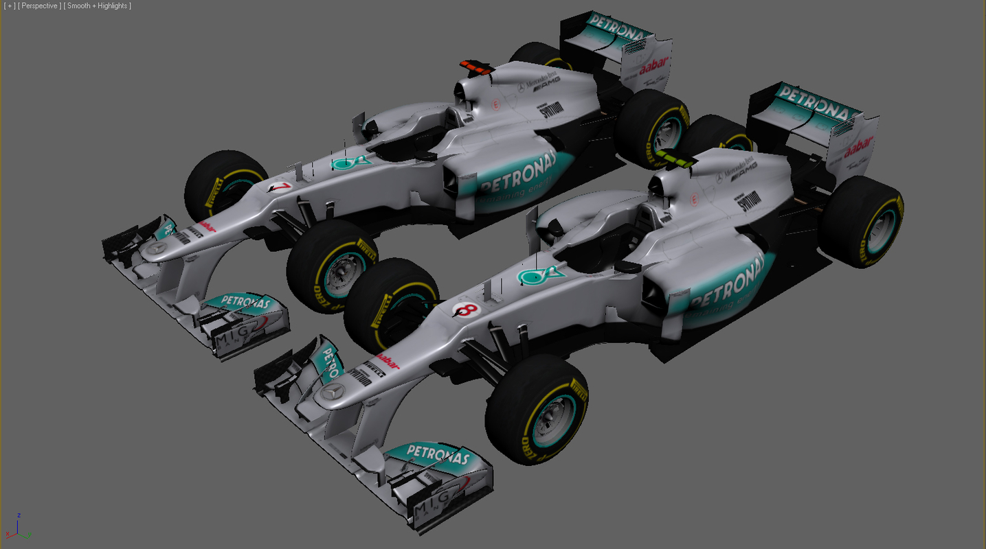 3d 2012 mercedes amg w03