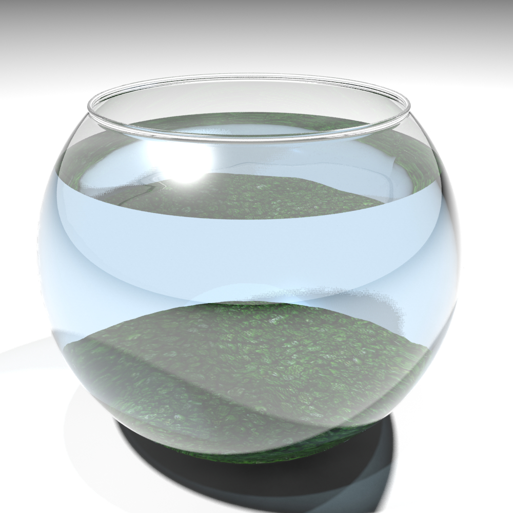 3d model fish bowl fishbowl