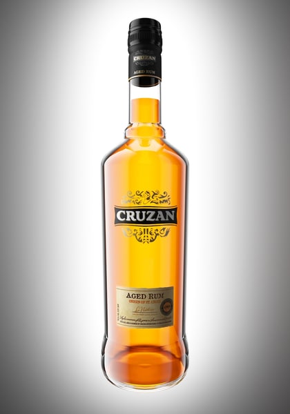 square rum bottle old max