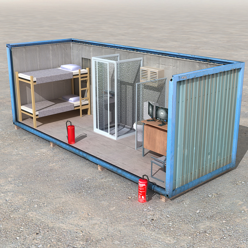 3d office container