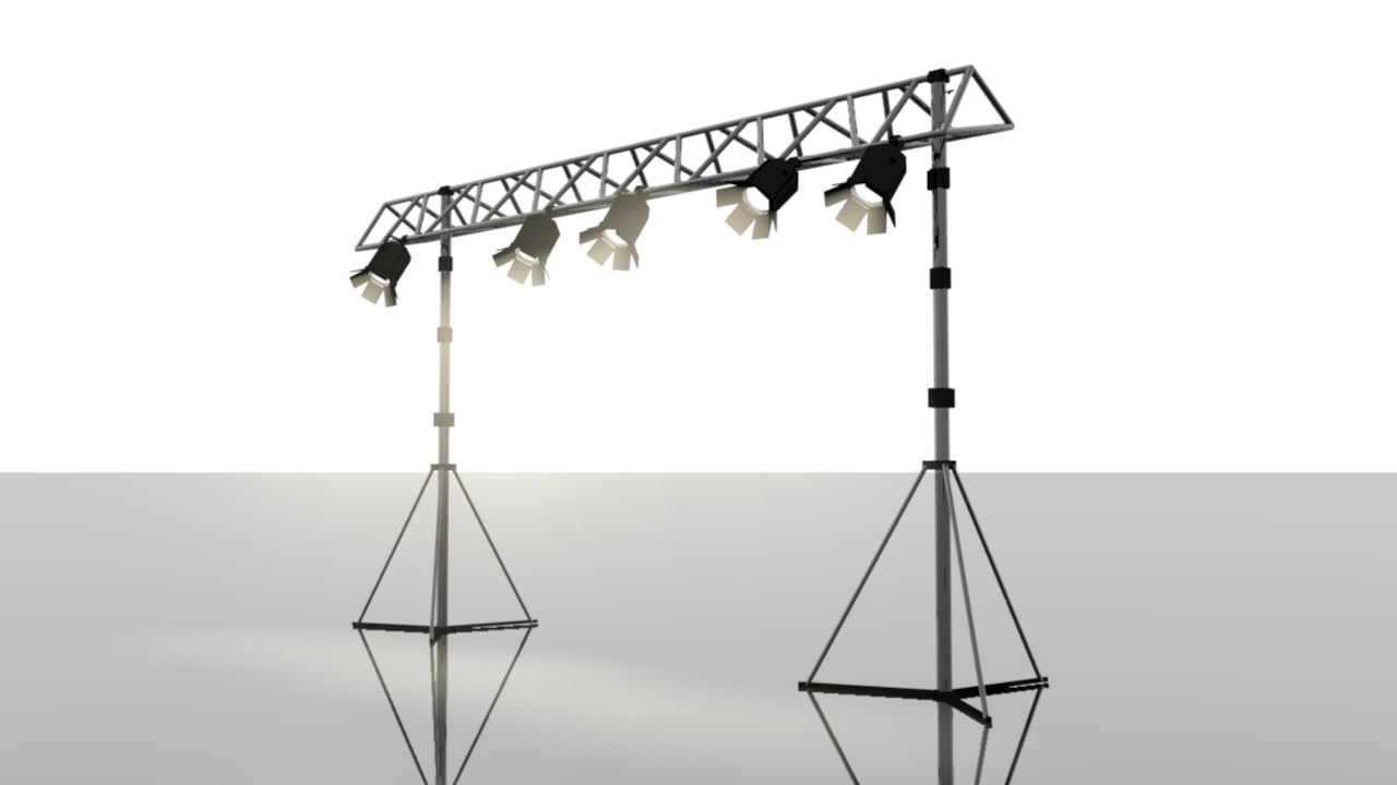 3d model studio lights
