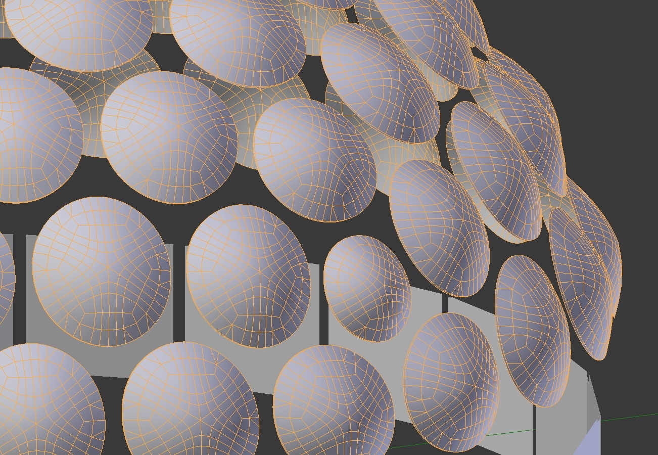 3d glass dome model