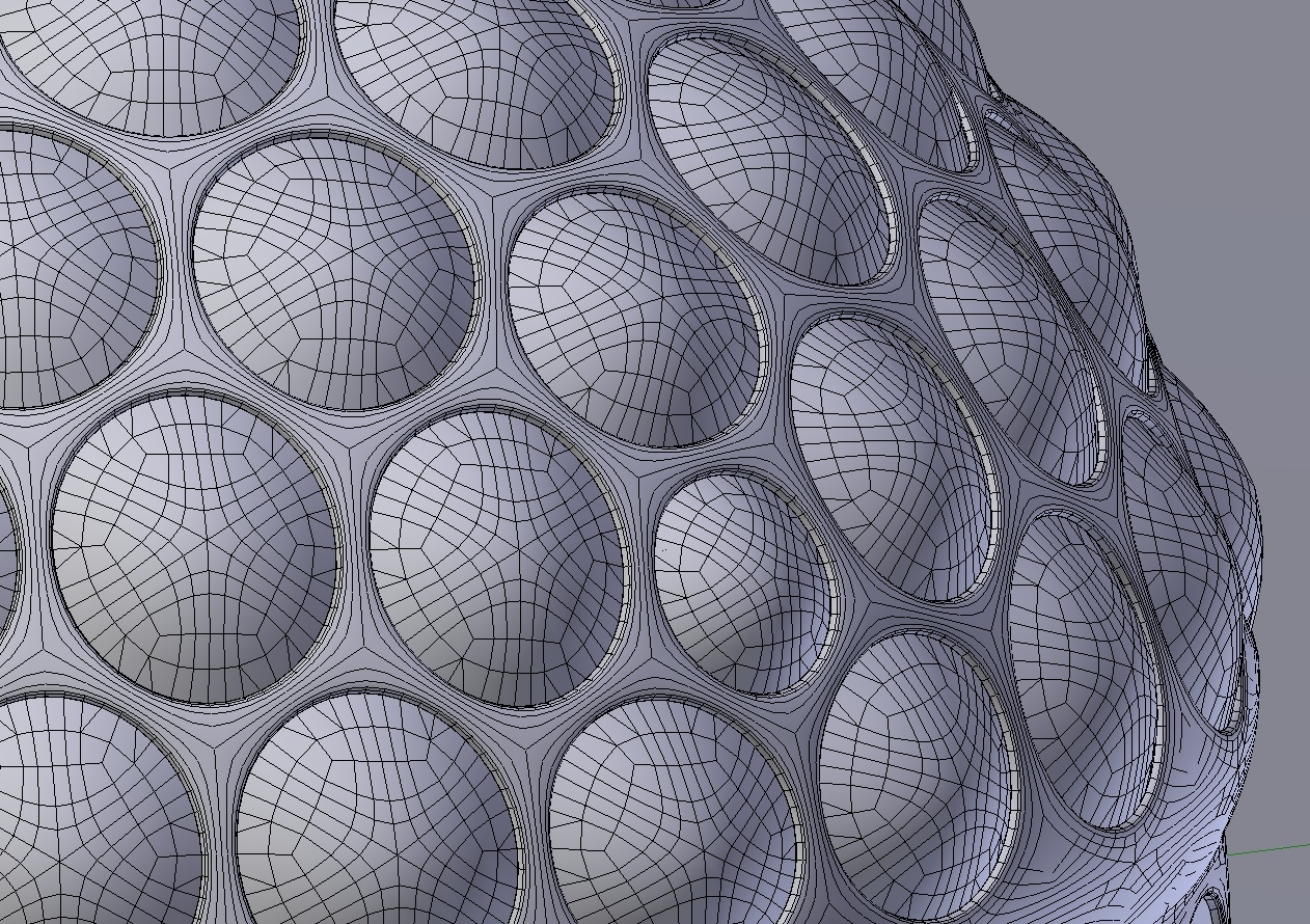 3d glass dome model
