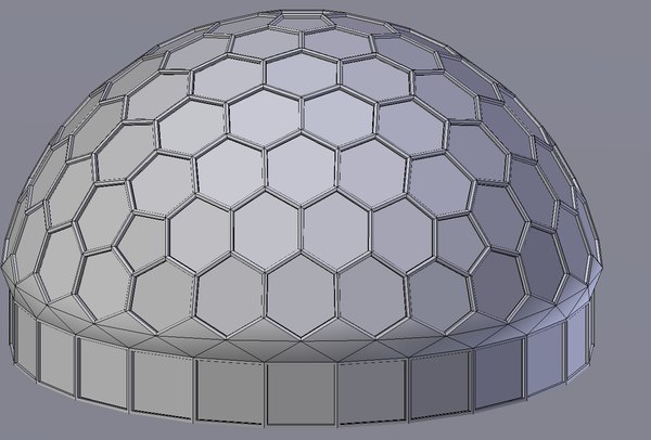 hexagon dome model