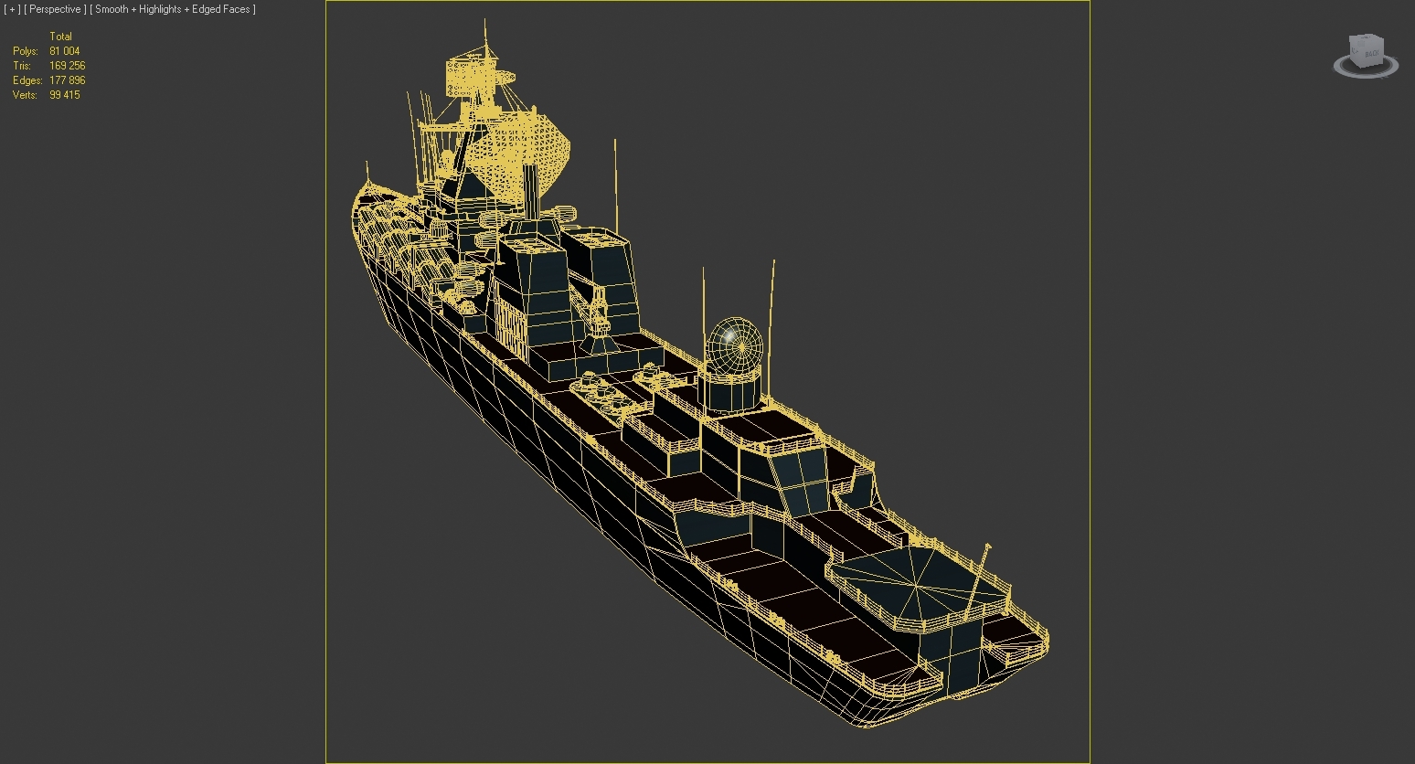 missile cruiser moskwa class 3d max