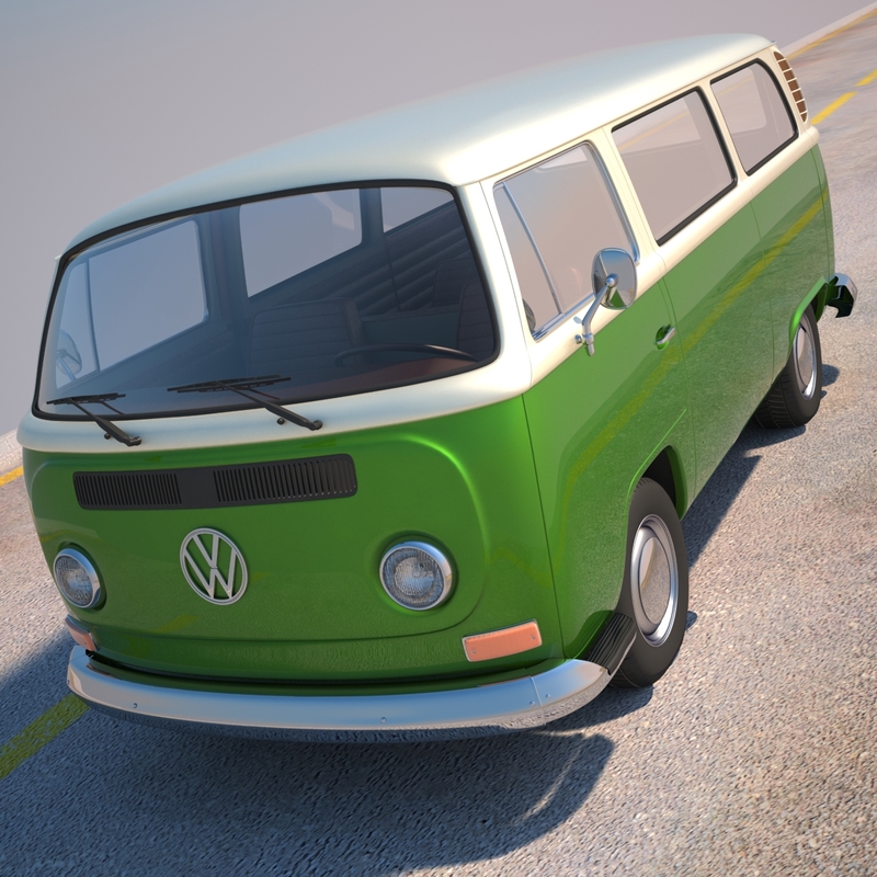 volkswagen microbus 3d model