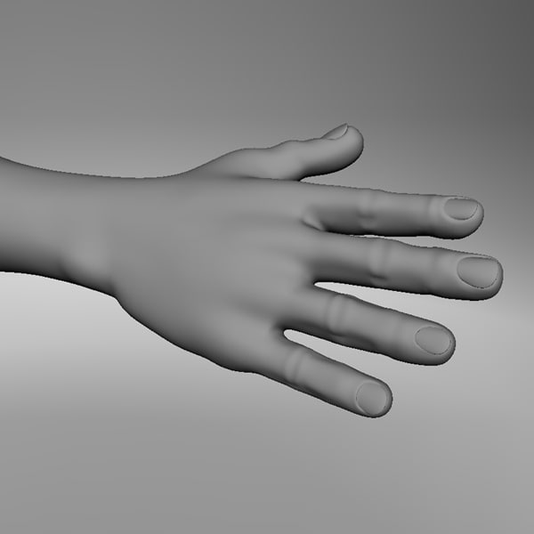realistic human arm 3d model