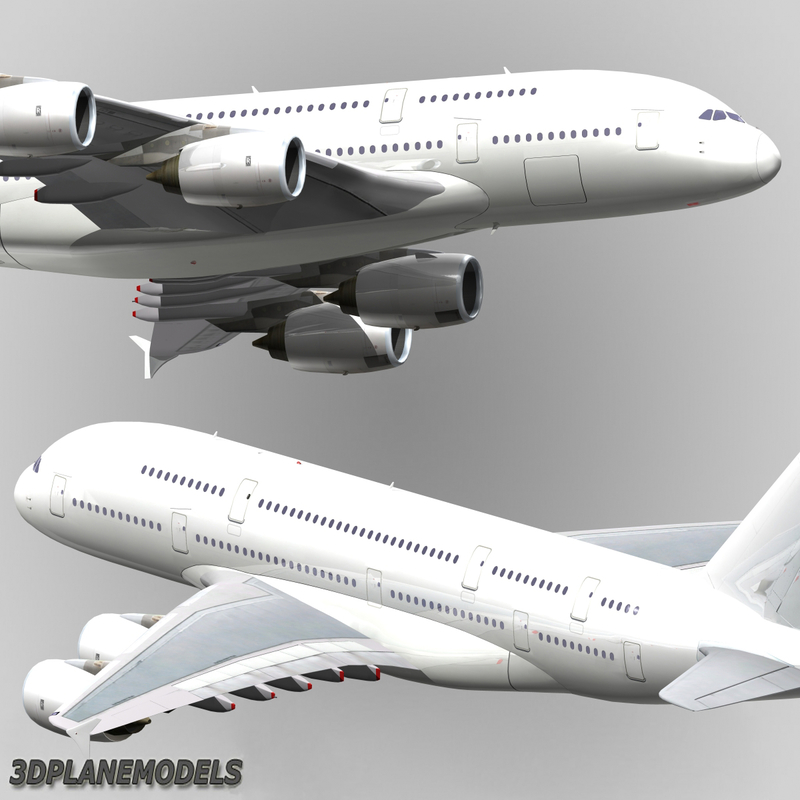3d dxf airbus a380-800