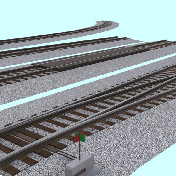 Railroad Track 3D Models for Download | TurboSquid