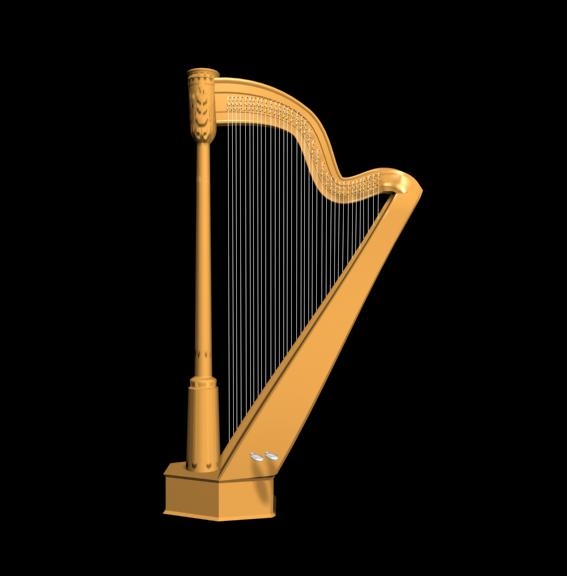 Harp 3D Models for Download | TurboSquid