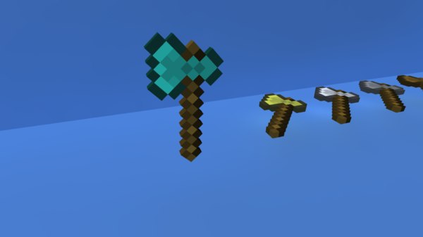3d max axe minecraft