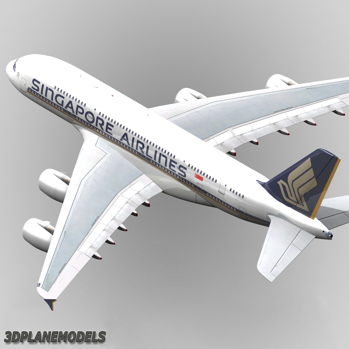 airbus a380-800 3d model