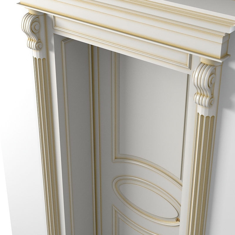 3d model classic door portal