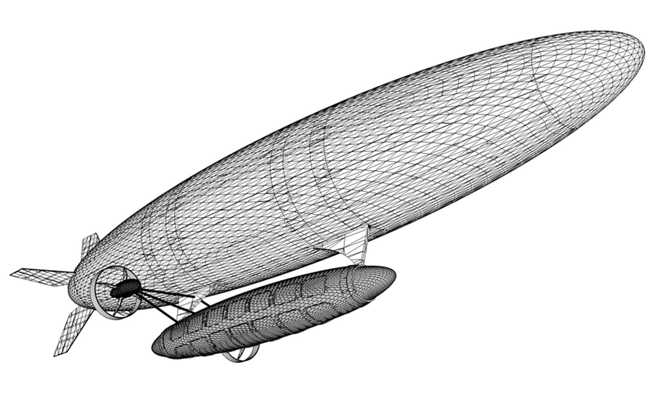3d model zeppelin