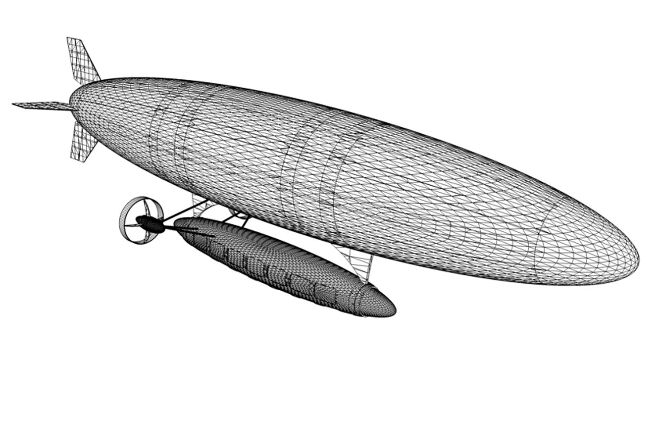 3d model zeppelin