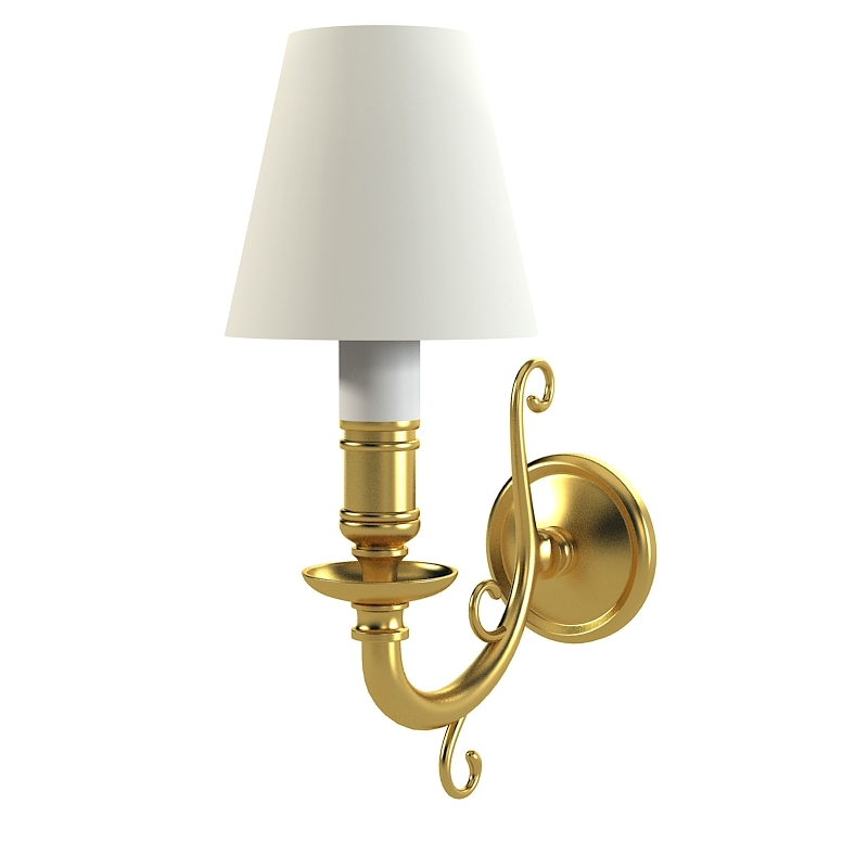 classic wall lamp 3d model