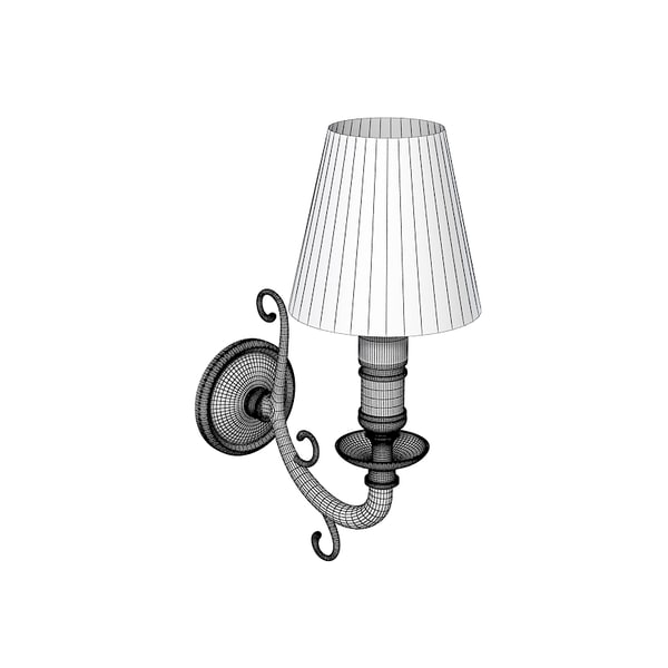 classic wall lamp 3d model