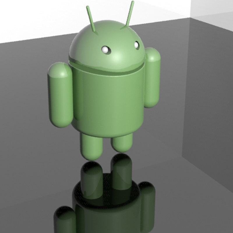 3d android mascot