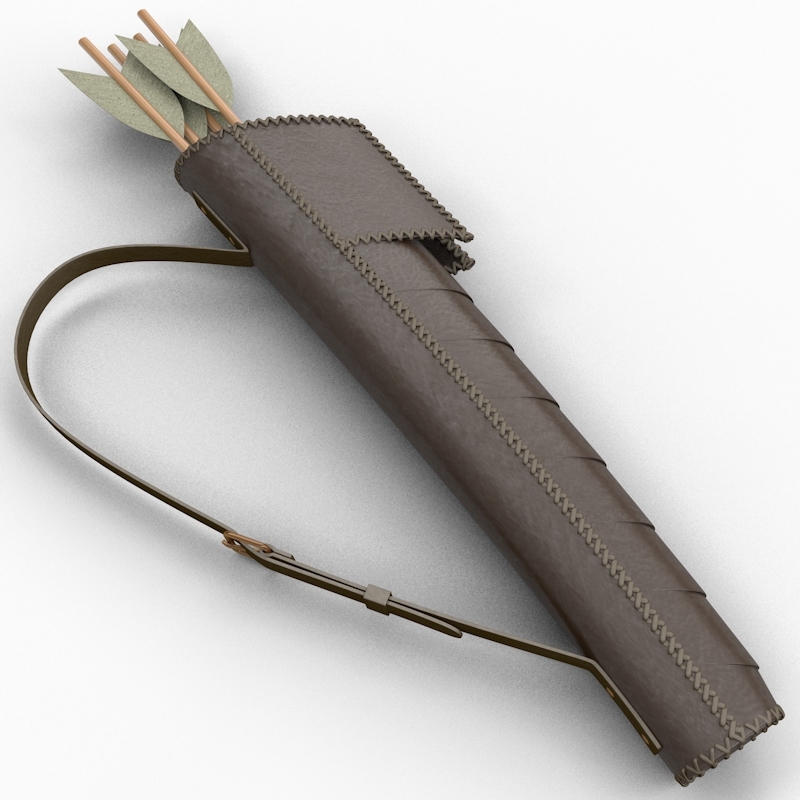 3d model arrows quiver