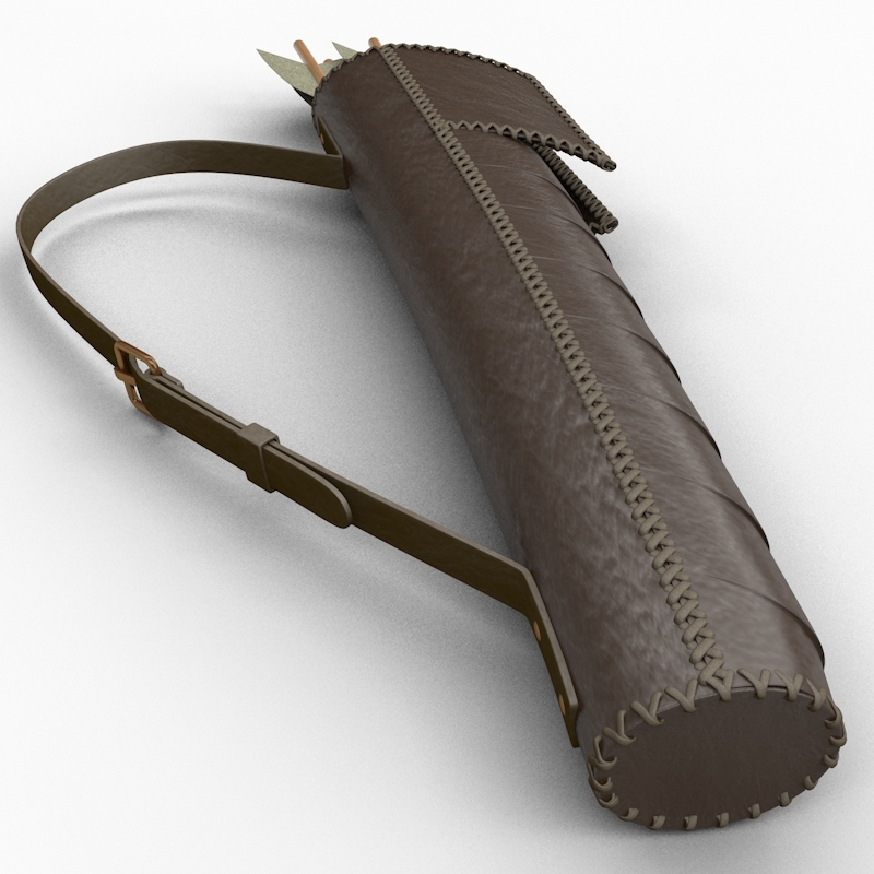 3d model arrows quiver