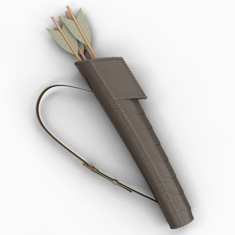 3d model arrows quiver