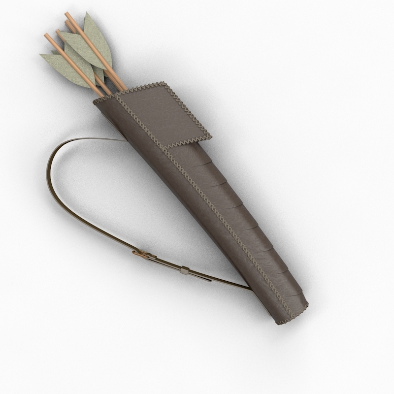 3d model arrows quiver