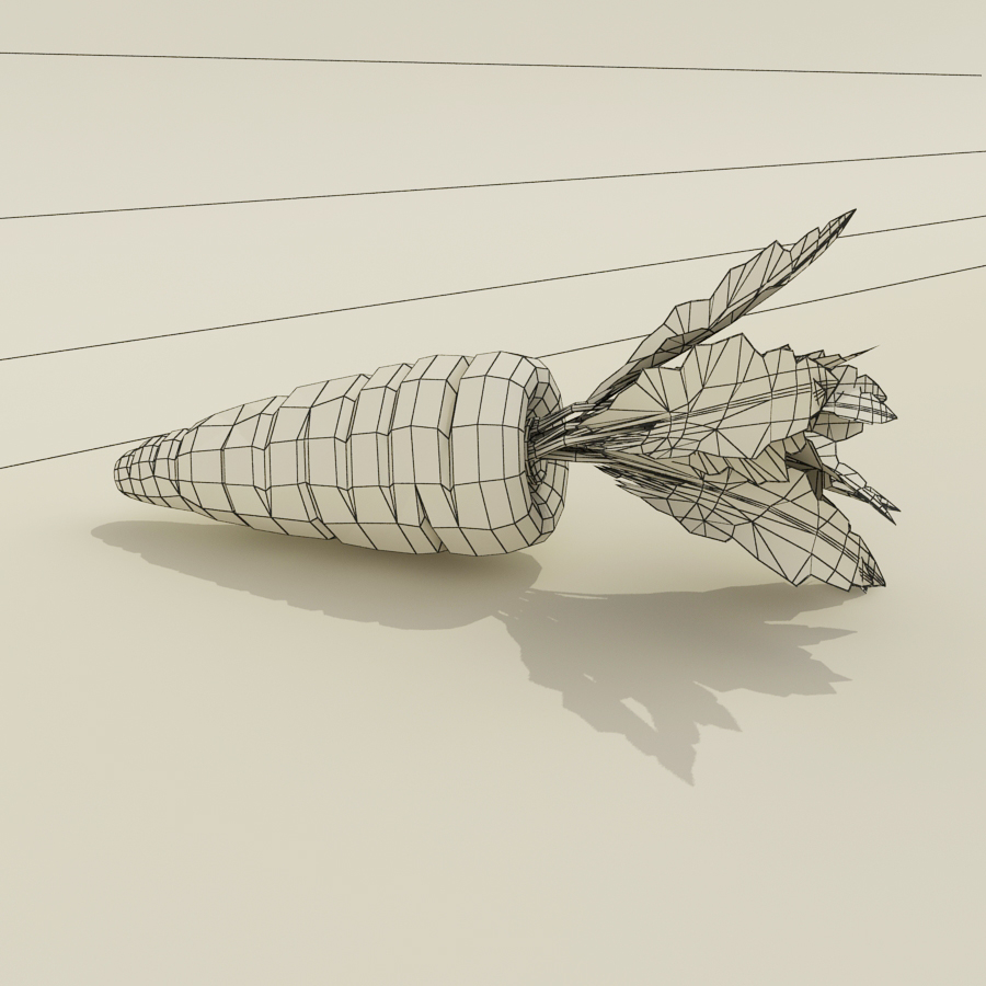 carrot modelled 3d model