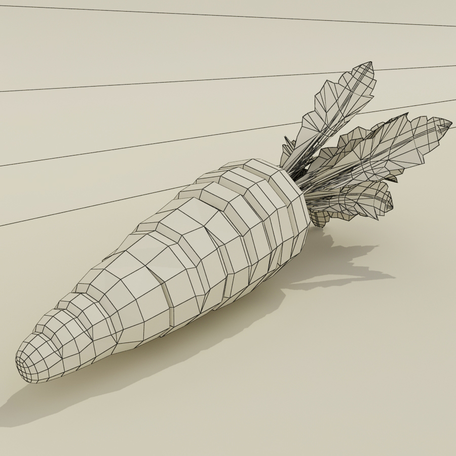 carrot modelled 3d model