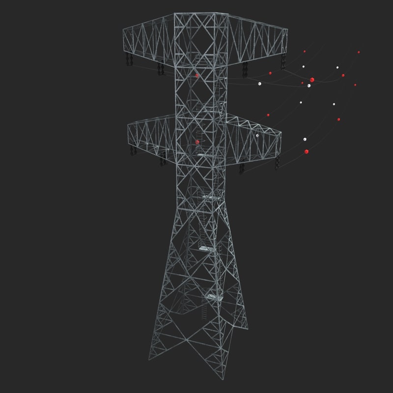 3d electric pylon model