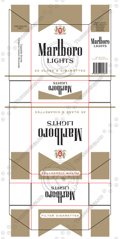 3ds marlboro cigarette pack