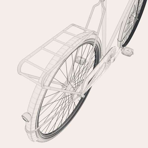 3d old bicycle model