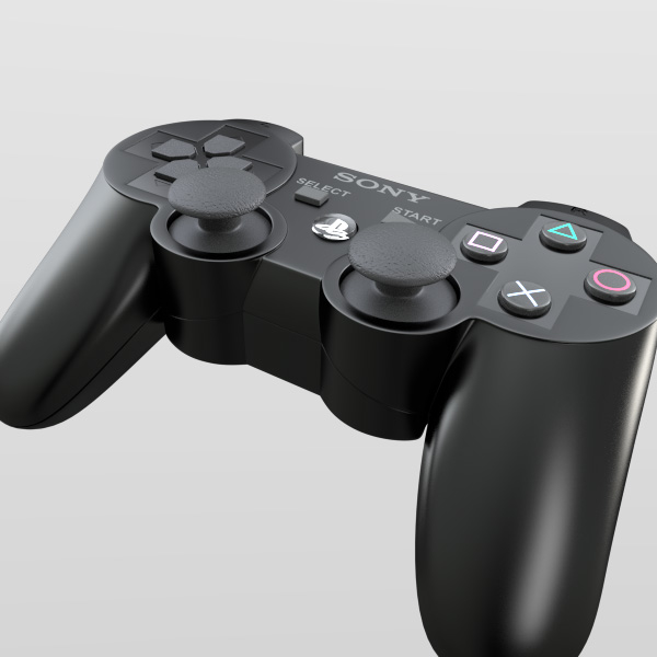 ps3 controller 3d model