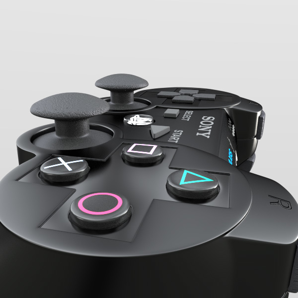 ps3 controller 3d model