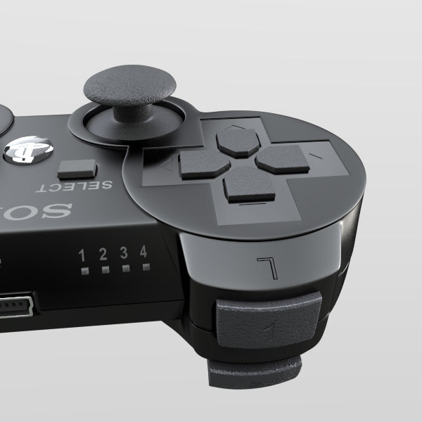 ps3 controller 3d model