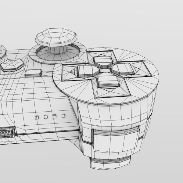 ps3 controller 3d model