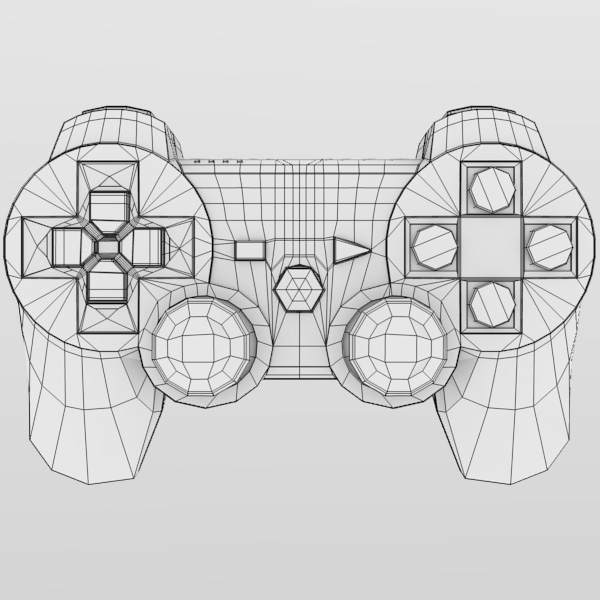 ps3 controller 3d model