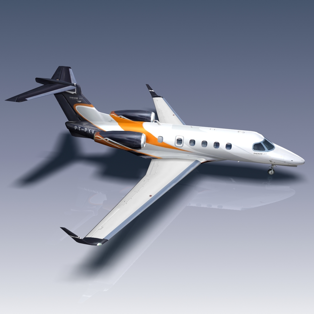 3dsmax phenom 300 embraer