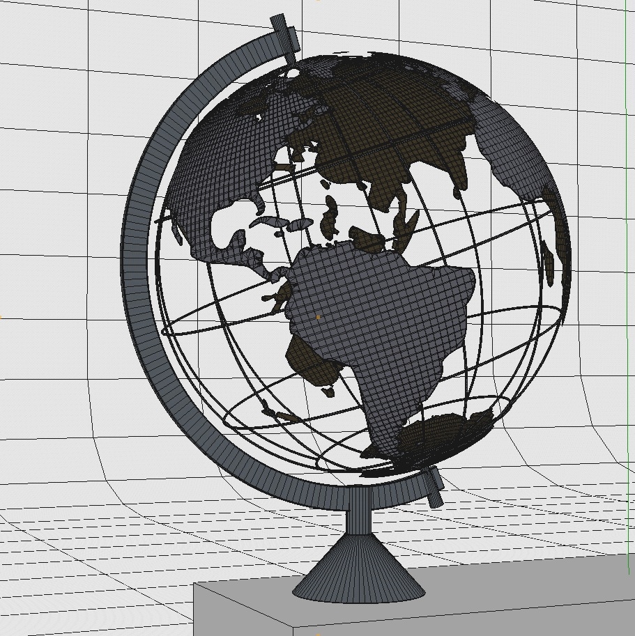 globe 3d model